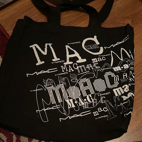 MAC Cosmetics | Bags | Mac Cosmetics Urban Black Canvas Tote Limited ...